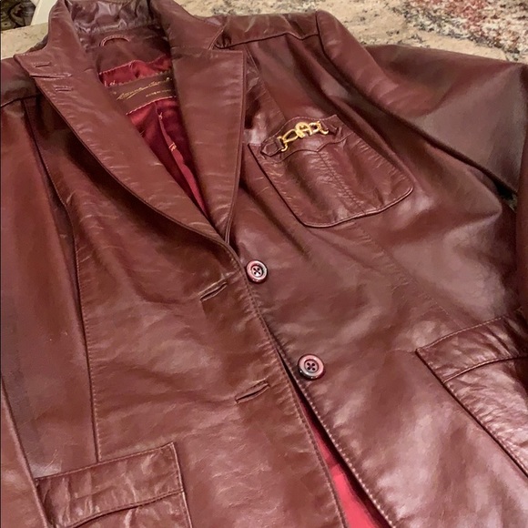 Etienne Aigner | Jackets & Coats | Etienne Aigner Leather Jacket | Poshmark
